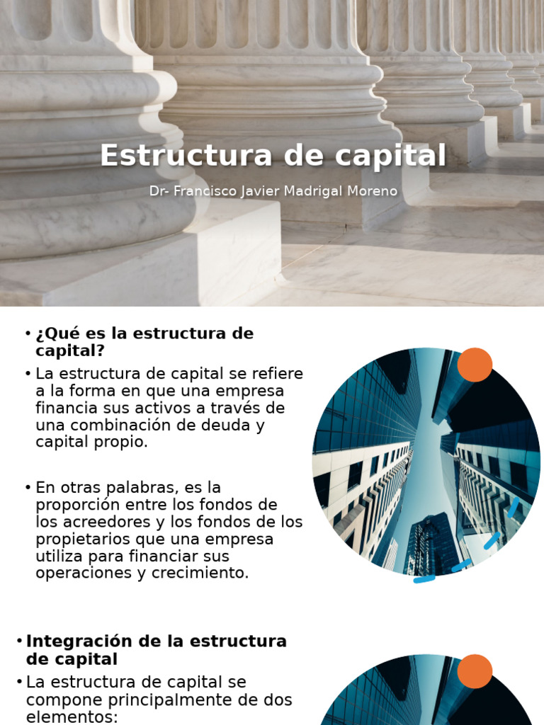 2.1 Estructura de Capital | PDF | Modelo de fijación de precios de activos de capital ...
