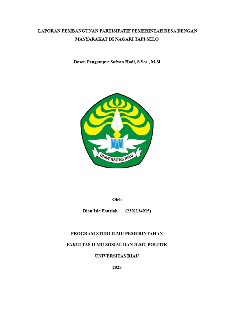 Perencanaan Dan Pembangunan Desa (LBU) | PDF