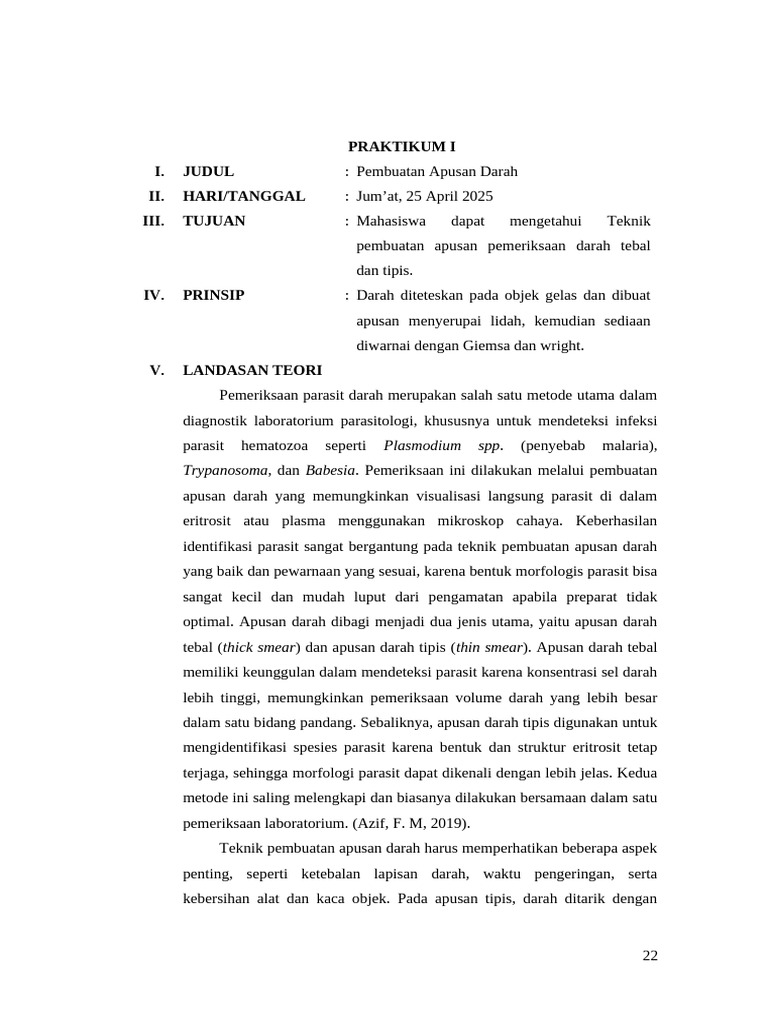 Prak1 Parasit 2025 | PDF