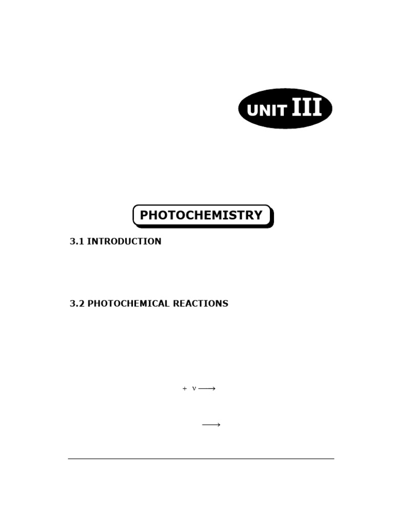 Photochemistry and Spectroscopy Overview | PDF | Electromagnetic ...