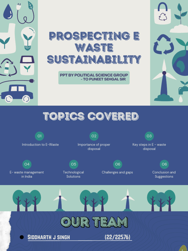 Sustainability and The Environment Education Presentation in Blue Green ...