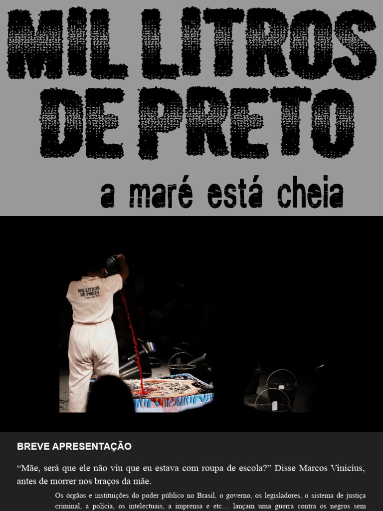Mil Litros de Preto - A Maré Está Cheia Projeto Piscina 400 | PDF | Brasil