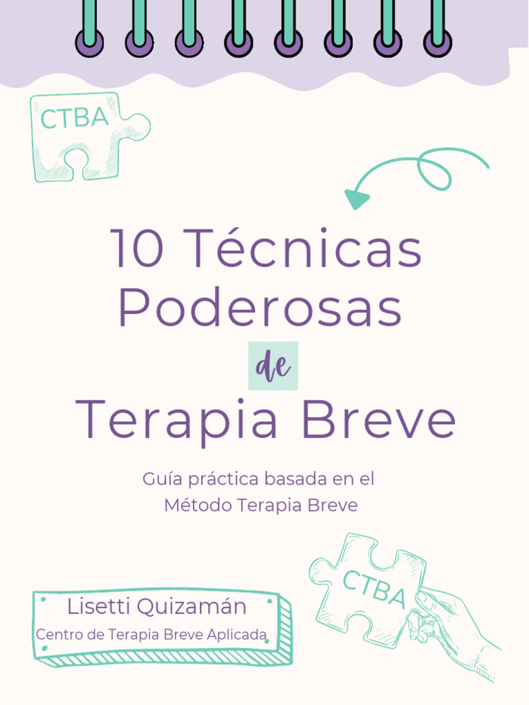Ebook 10 Técnicas Terapia Breve Aplicada | PDF | Psicoterapia | Hipnosis