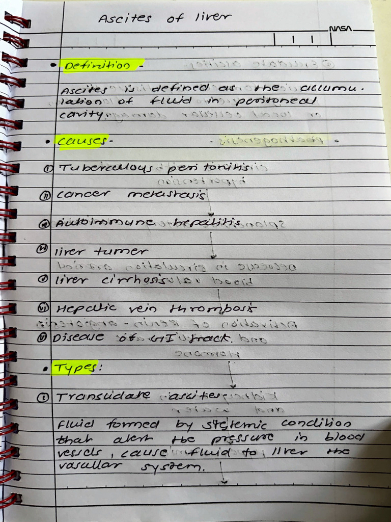 Ascitis SAQ 5 Marks | PDF