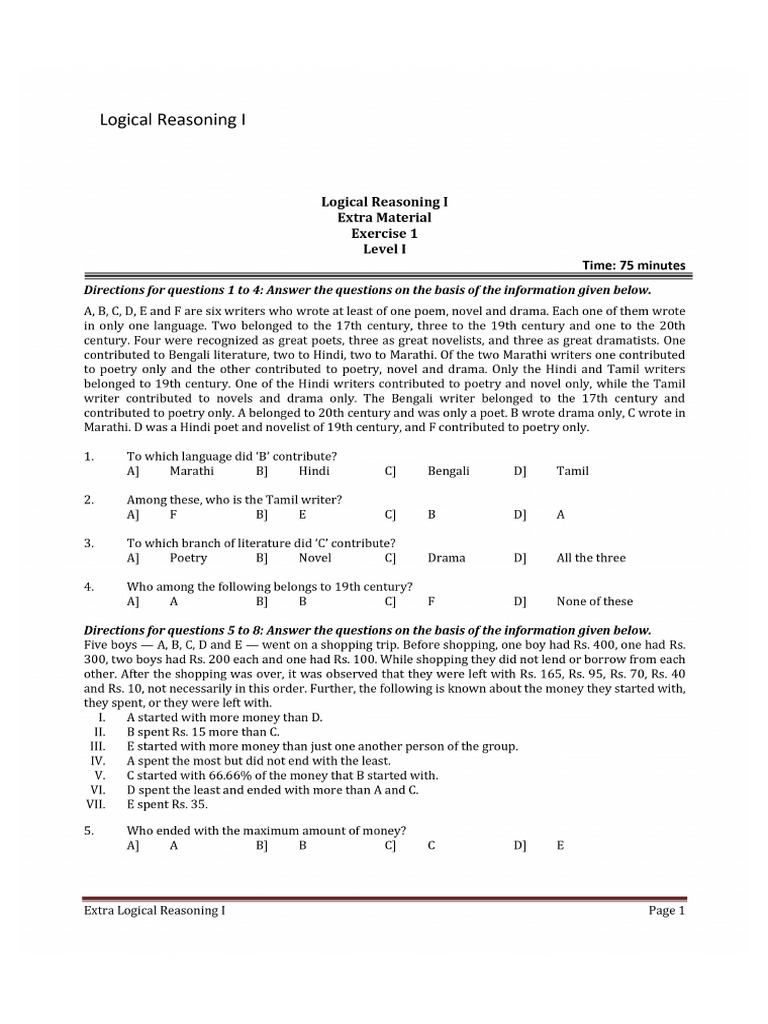 LR01-Arrangements, Distribution (Advanced Practice Material) | PDF