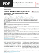 Fugl-Meyer Assessment Overview | PDF