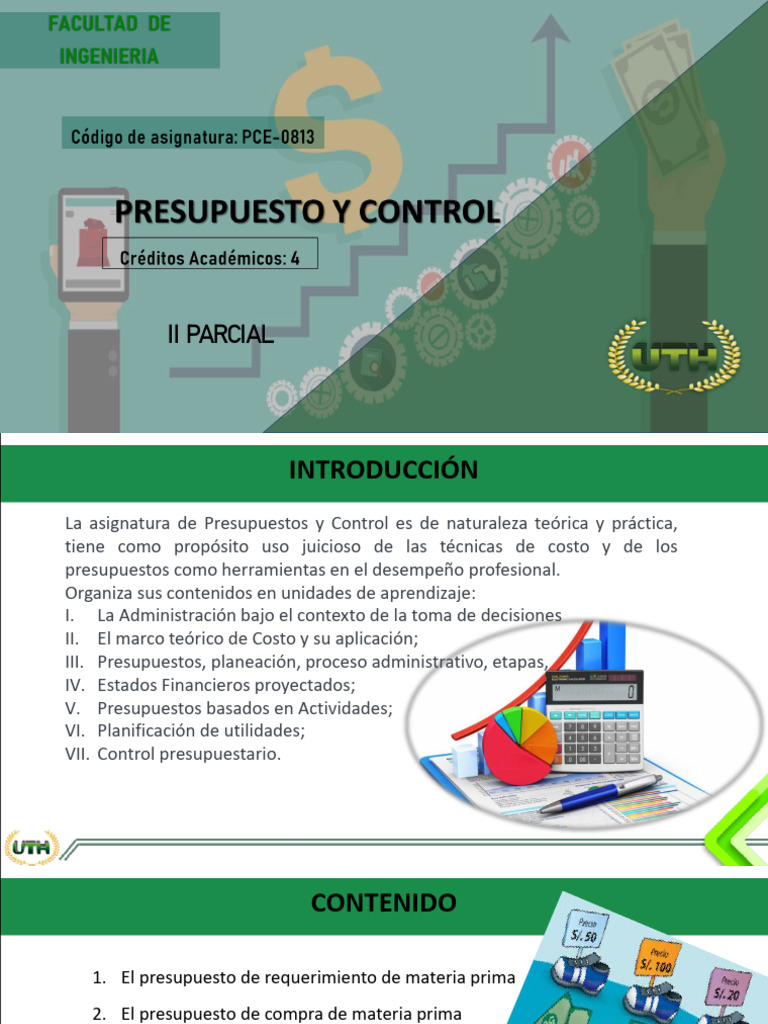 Presupuestos y Control | PDF | Presupuesto | Costo