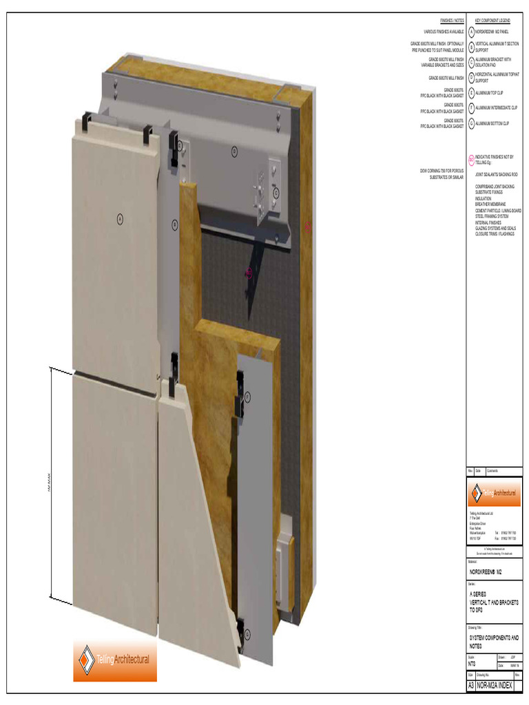 NOR M2A Vertical T Brackets To SFS Updated | PDF | Window | Building ...
