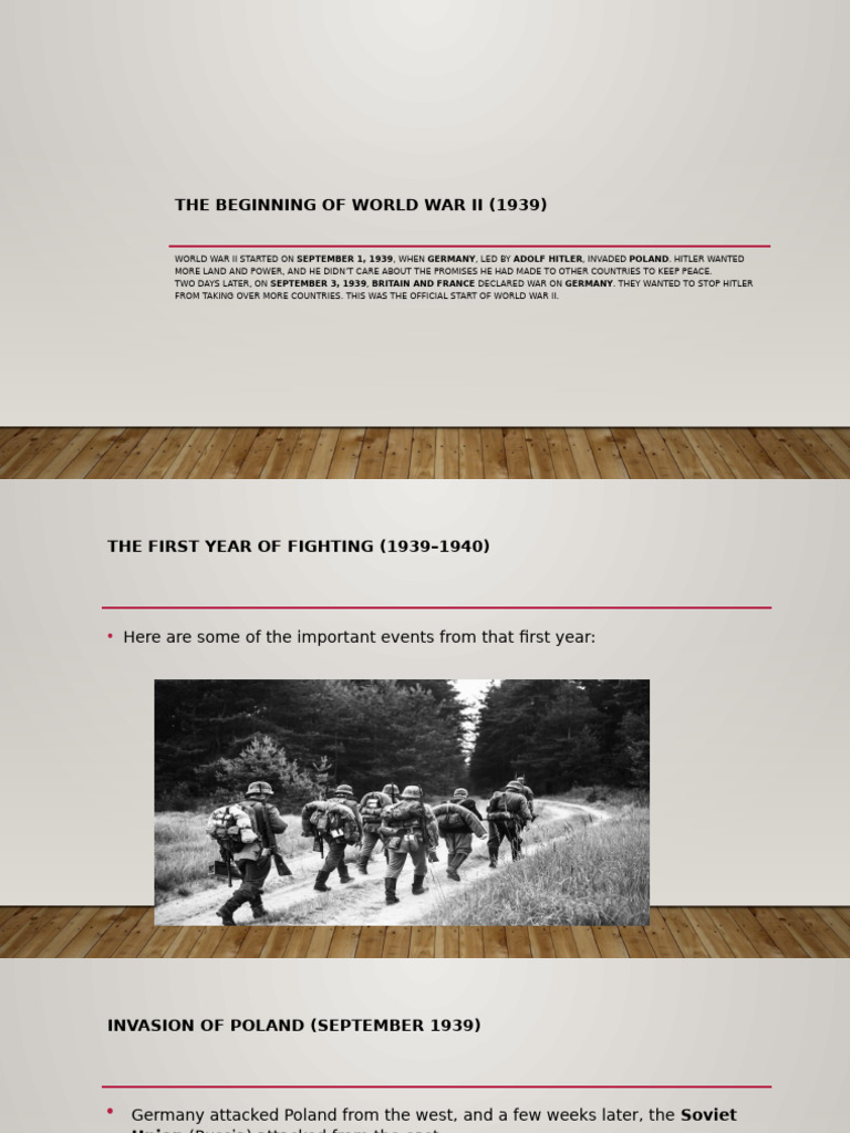 The Beginning of World War II (1939 | PDF | World War II | Nazi Germany