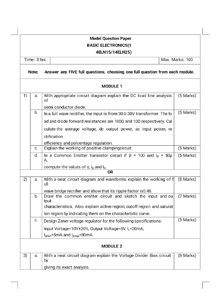 Electronics Exam 1 - Phoenix | PDF
