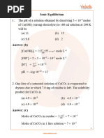 pH and pOH Calculations Worksheet | PDF | Ph | Physical Chemistry