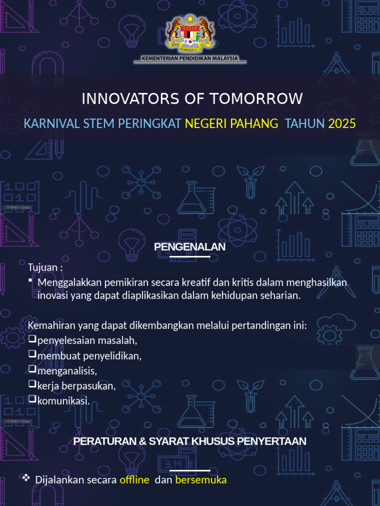 Innovators of Tomorrow Negeri-2025 | PDF