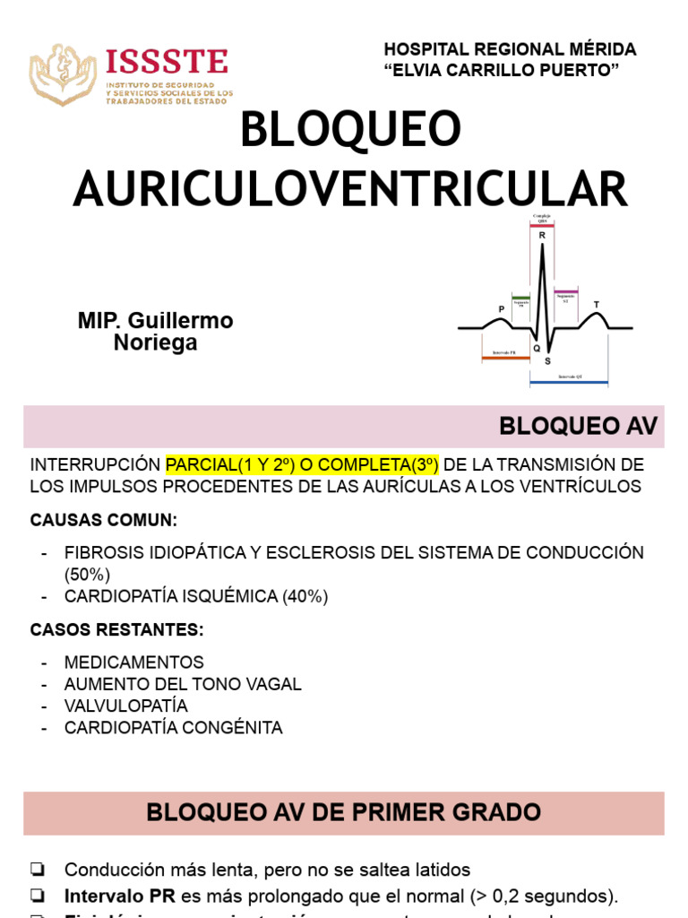 Tipos de Bloqueo Auriculoventricular | PDF | Enfermedades y trastornos ...