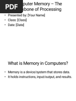 Computer Memory Presentation | PDF