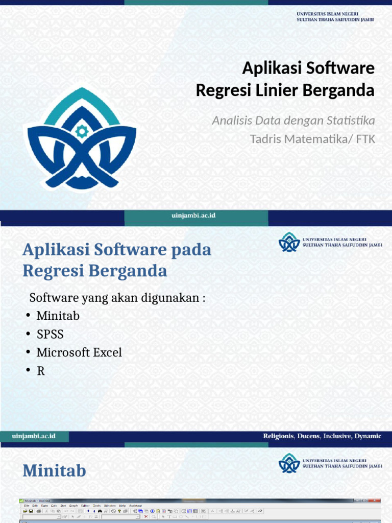 11. Analisis Data Dengan Statistika_Aplikasi Software Regresi Linier Berganda | PDF