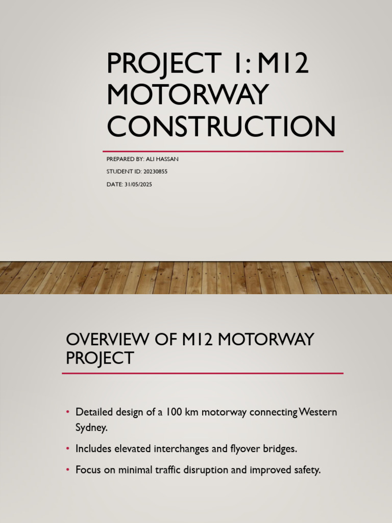 M12_Motorway_Construction_Presentation | PDF