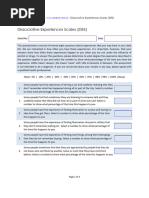Scoring the DDIS for DSM-5 Diagnoses | PDF | Dissociation (Psychology) | Diagnostic And ...