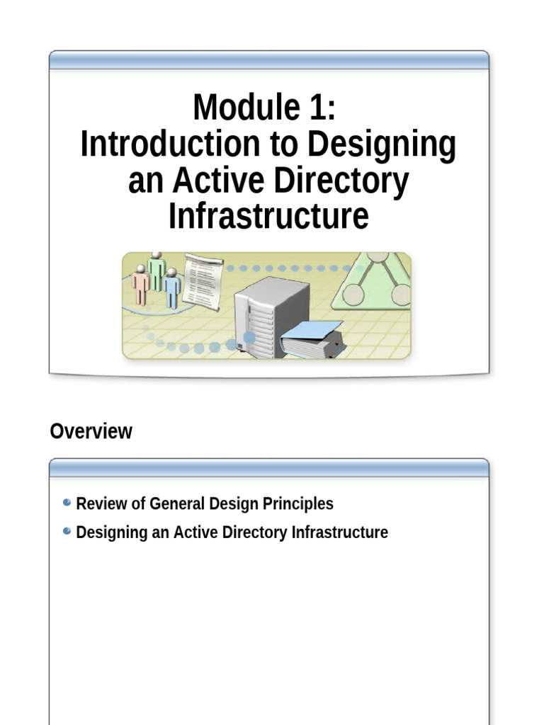 Introduction To Designing An Active Directory Infrastructure | PDF ...