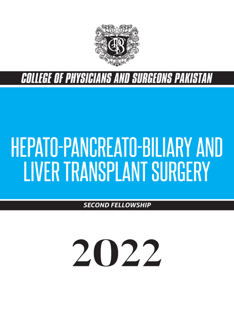 Hepato-Pancreato-Biliary (HPB) and Liver Transplant Surgery F | PDF ...
