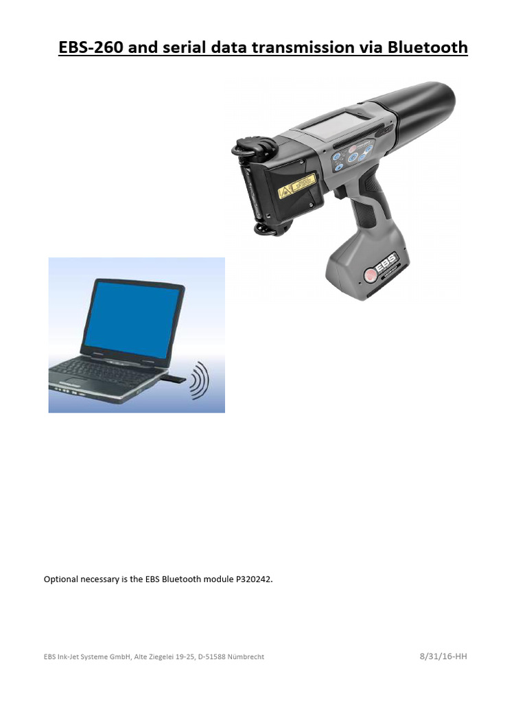 EBS-260 Bluetooth Connection Guide | PDF