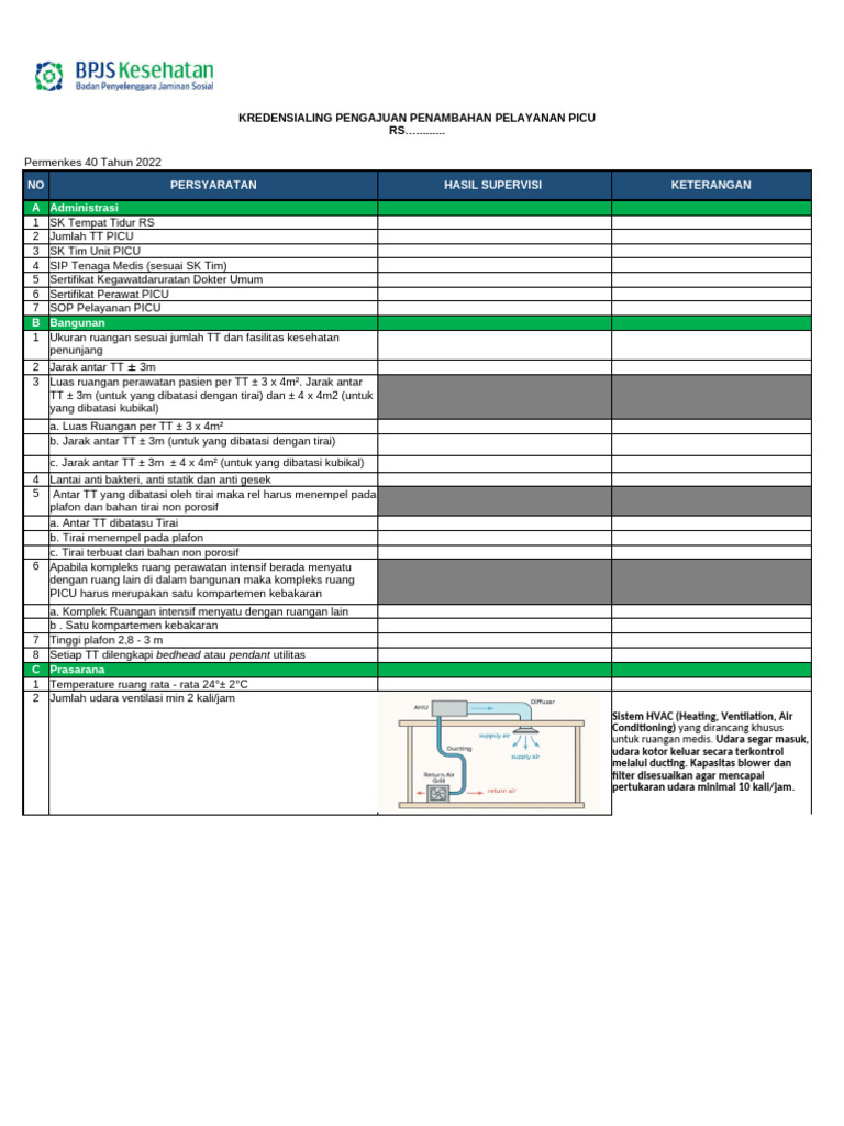 Form Pelayanan Ruang Intensif | PDF