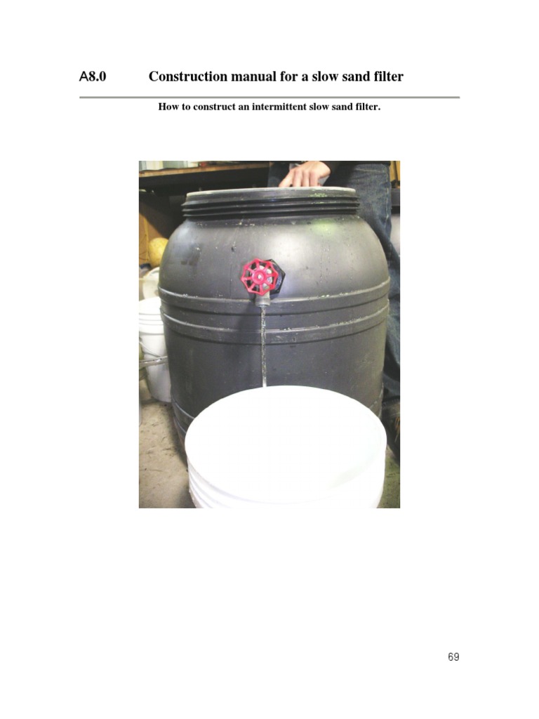 Filter Construction Manual | PDF | Pipe (Fluid Conveyance) | Filtration
