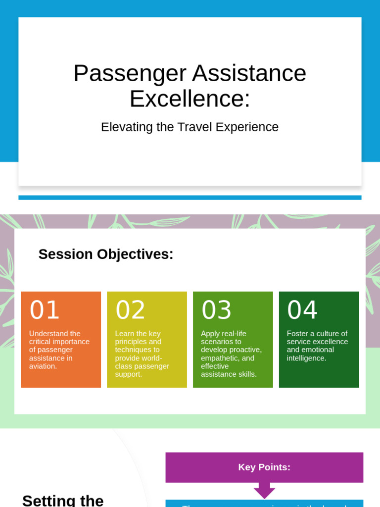 Passenger Assistance Excellence Presentation | PDF | Nonverbal ...