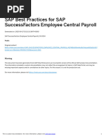 IDP - SAP SuccessFactors Employee Central Payroll Integration To S4HANA ...
