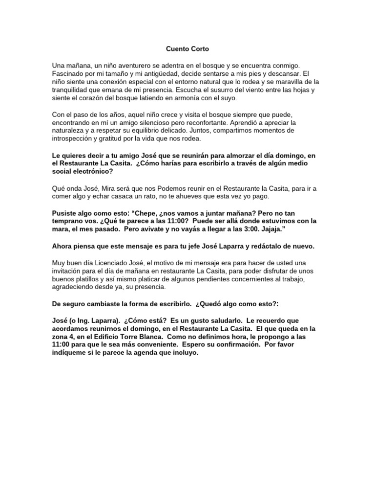 Cuento Corto | PDF