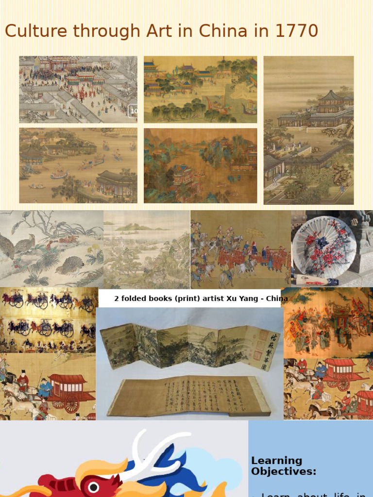 Culture Through Art in China 2024 | PDF | Qing Dynasty | Paintings