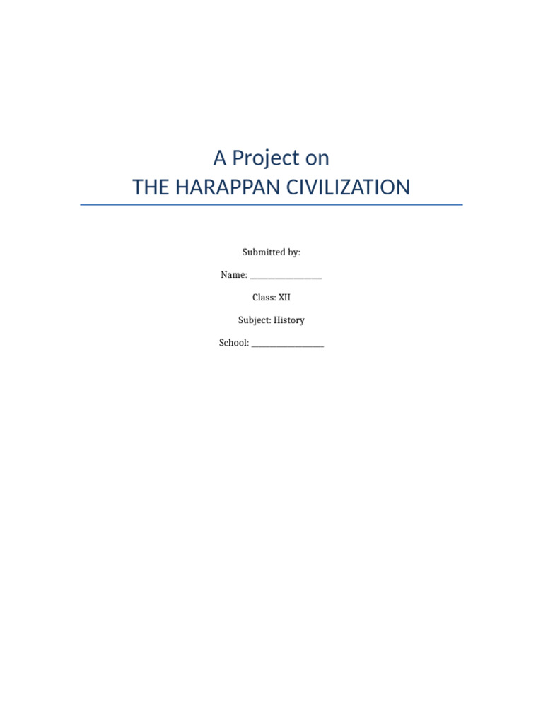 Harappan Civilization Overview and Legacy | PDF