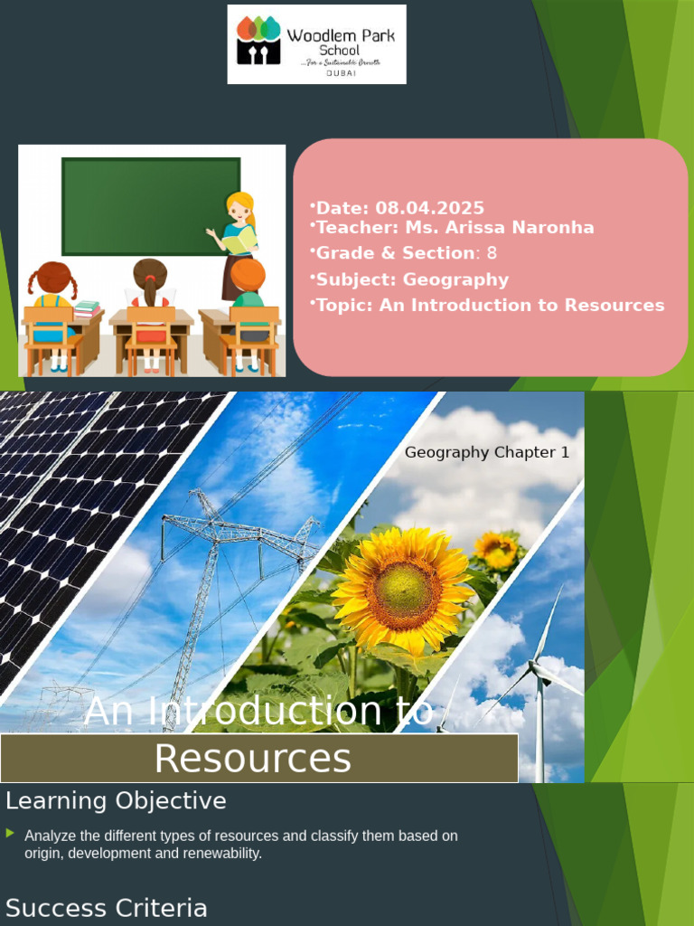 Geog - 1 Introduction To Resources | PDF
