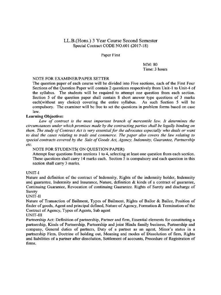 2nd Semester Syllabus | PDF