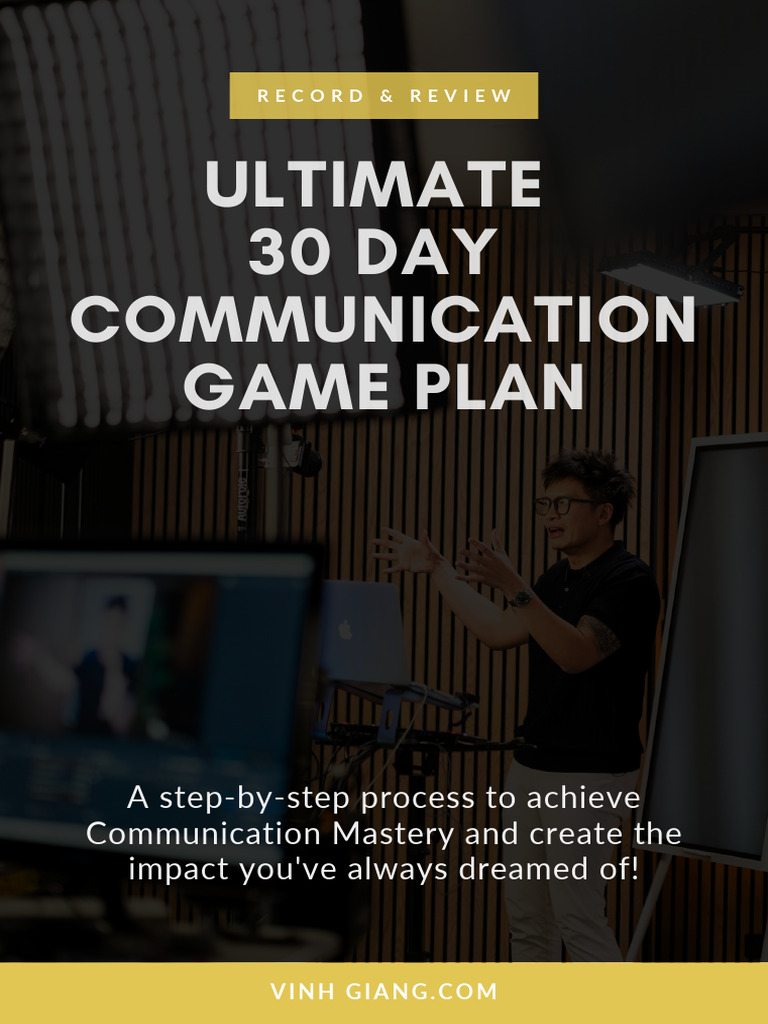 Ultimate 30 DAY Communication Game Plan | PDF | Communication | Human Communication