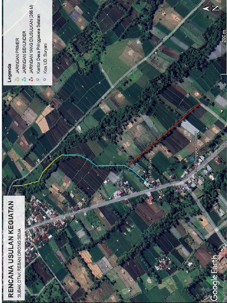 Denah Lokasi Saluran P3A Pringgasela Selatan PDF | PDF