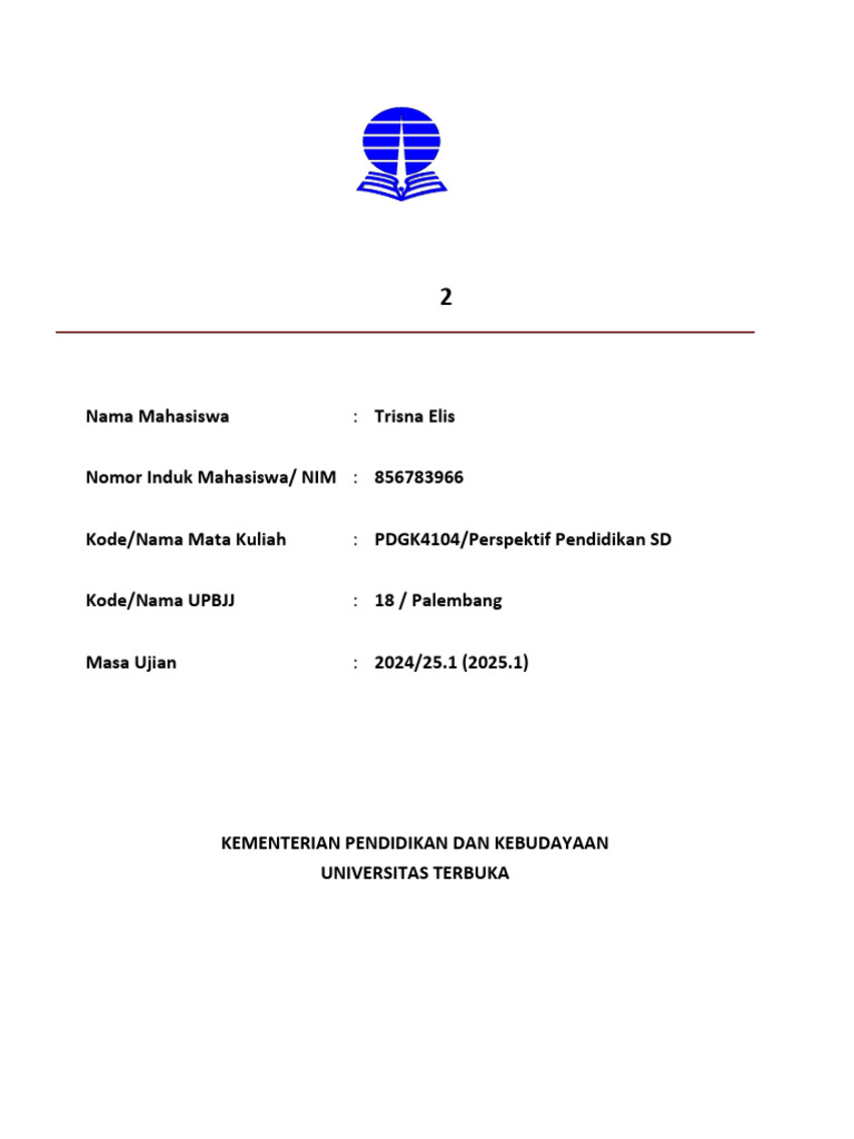 TUGAS 2 TMK Perspektif Pendidikan SD | PDF