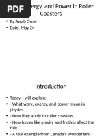Physics of Roller Coasters | PDF | Potential Energy | Friction