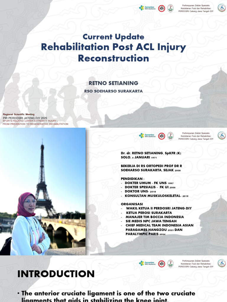 Rehabilitasi Post ACL Injury - Retno Setianing | PDF | Physical Therapy ...
