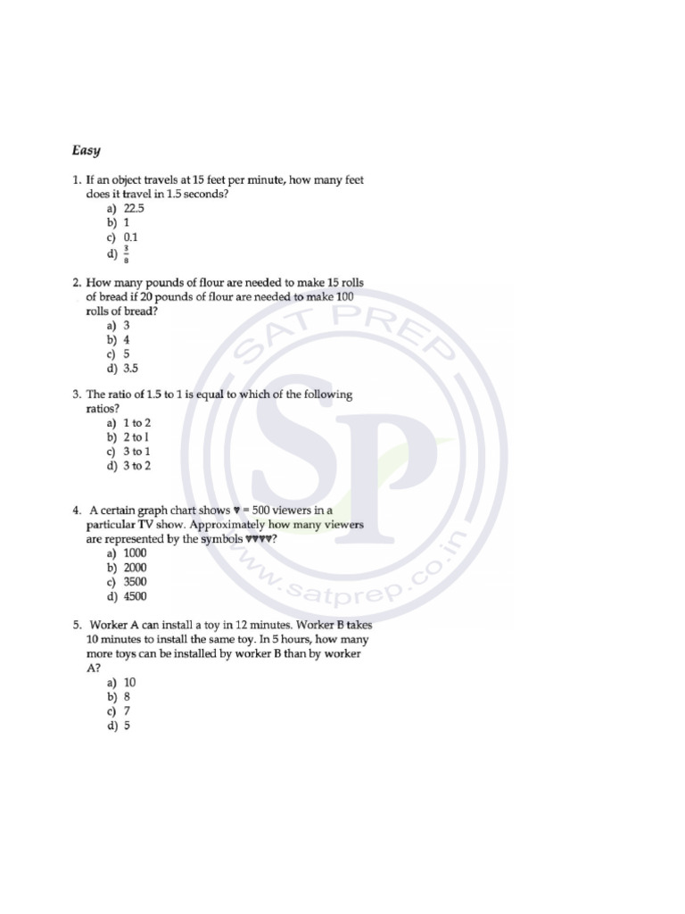Ratio Proportion Rate | PDF