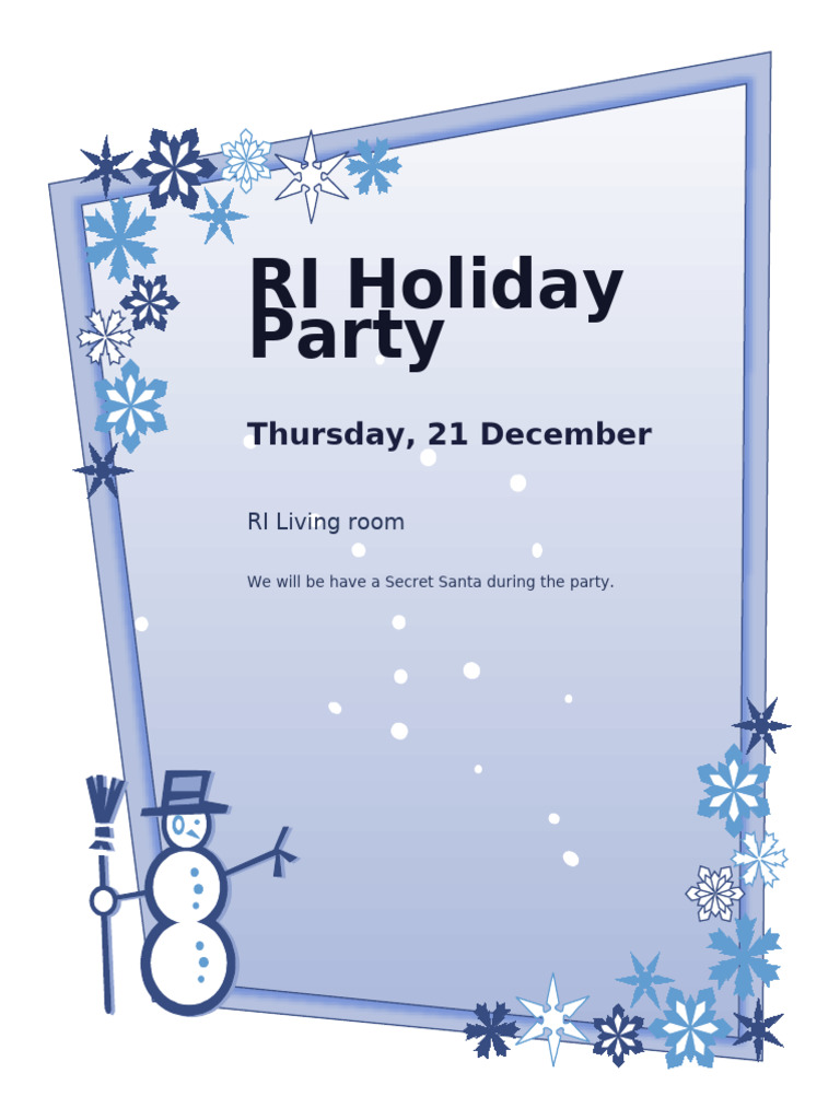 RI Holiday Party | PDF