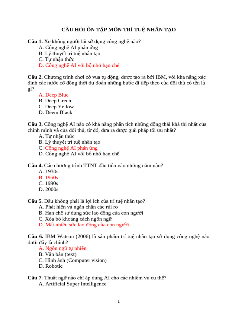 Trac Nghiem Ttnt-Chuan File Thi | PDF