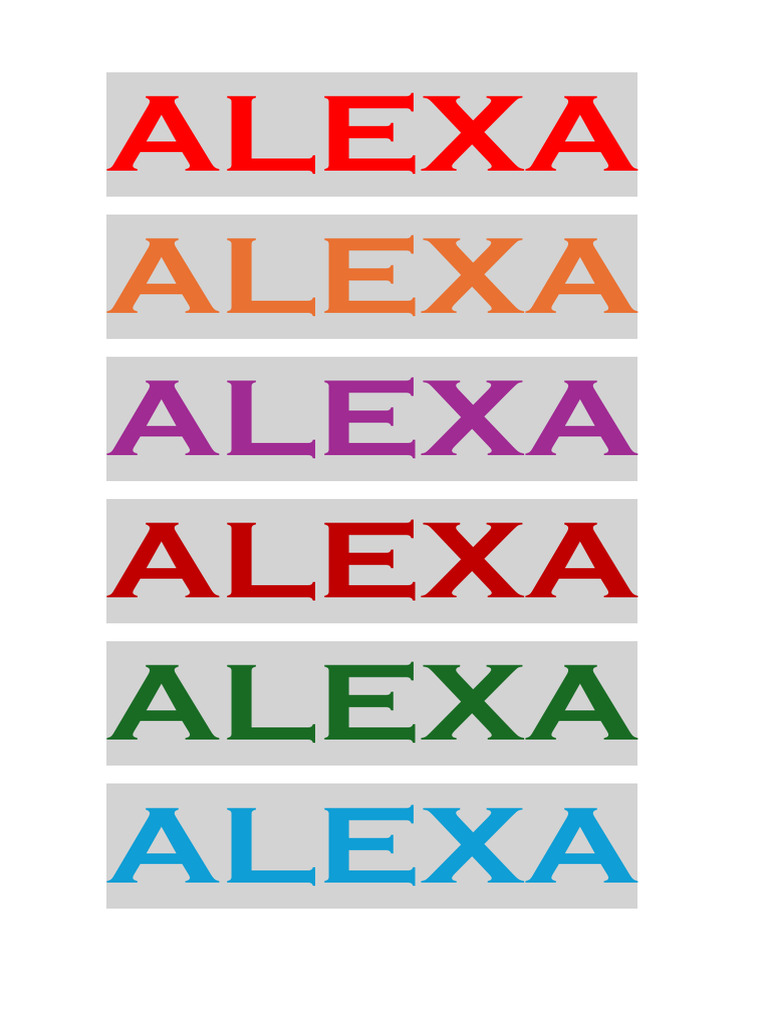 Alexa | PDF