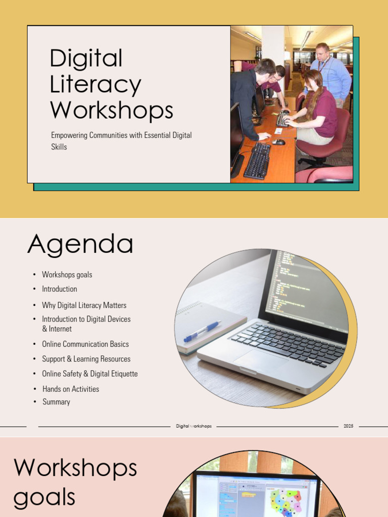 Digital Literacy Workshops | PDF | Internet | Literacy