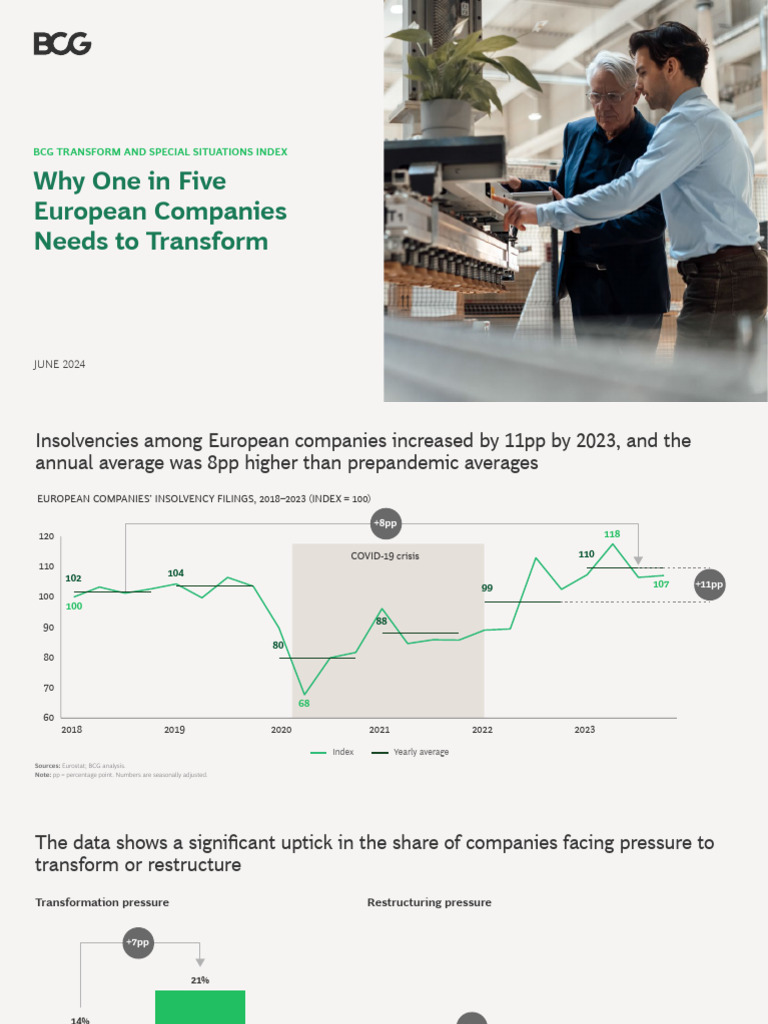 BCG Transformation Special Situation Index Slideshow June 2024 Edit ...