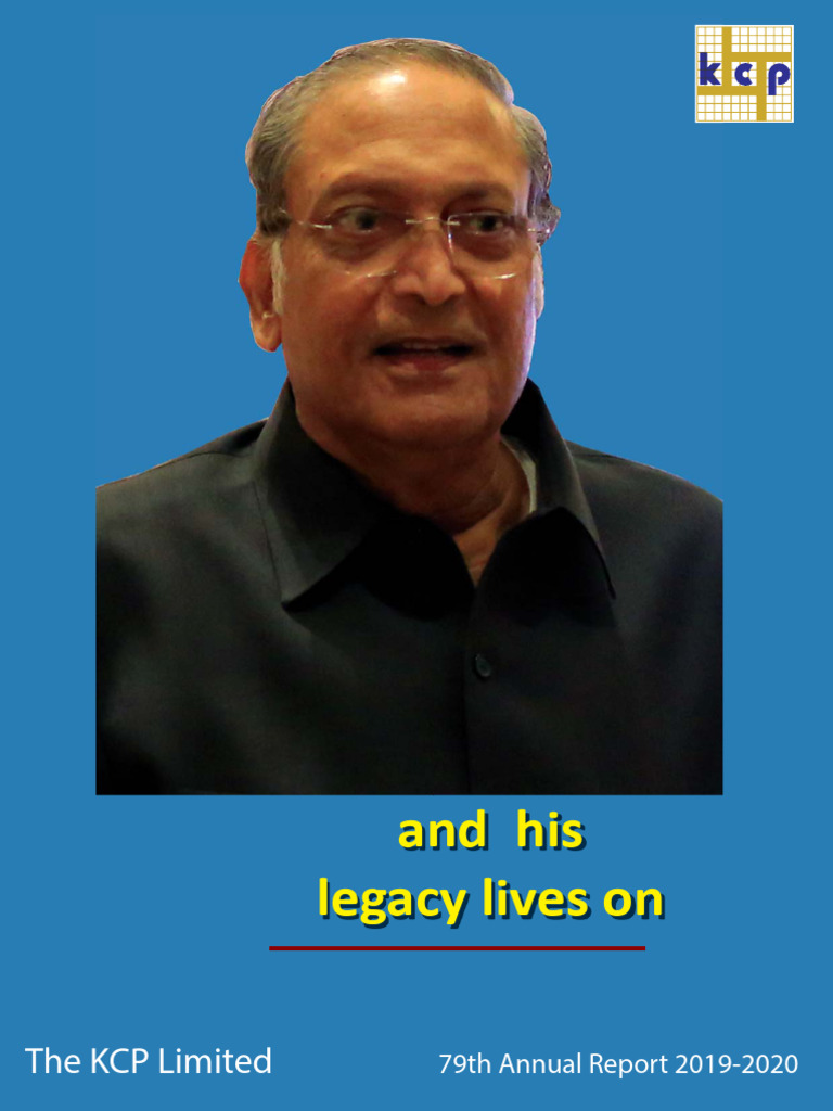 And His Legacy Lives On: The KCP Limited | PDF | Business | Corporate Governance