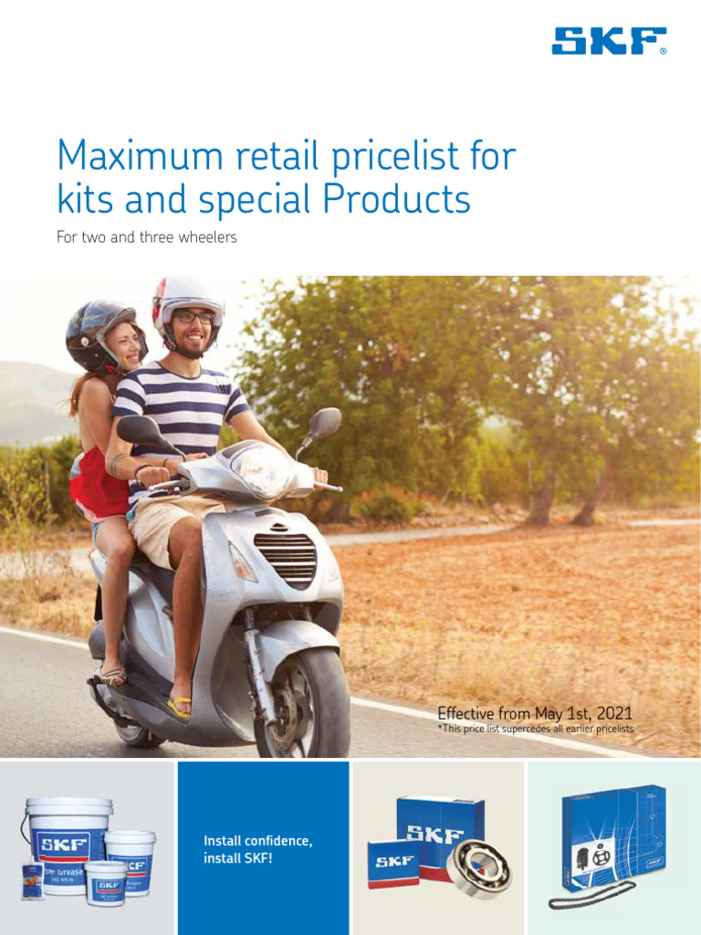 SKF Price List for Two & Three Wheelers | PDF | Vehicles | Land Vehicles