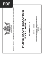 Pure Mathematics Zimsec Bluebook Paper 1 2011-2021-1 | PDF