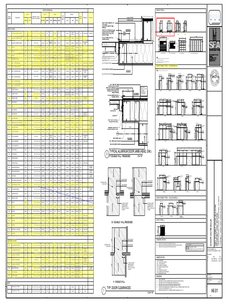 01-118584 - PHSSU - DWG - DSAApproved Pages T1 Title Sheet, T1A - Sheet Index, A2.01 First Floor ...