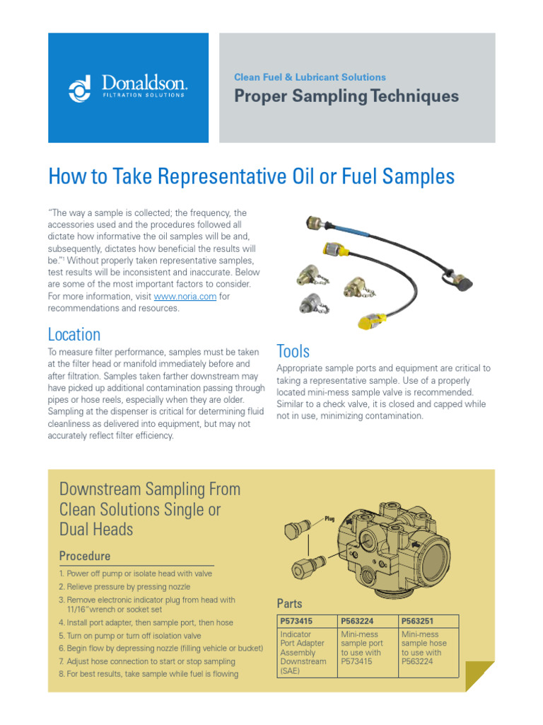 Proper Oil Sampling Techniques Guide | PDF | Valve | Pump