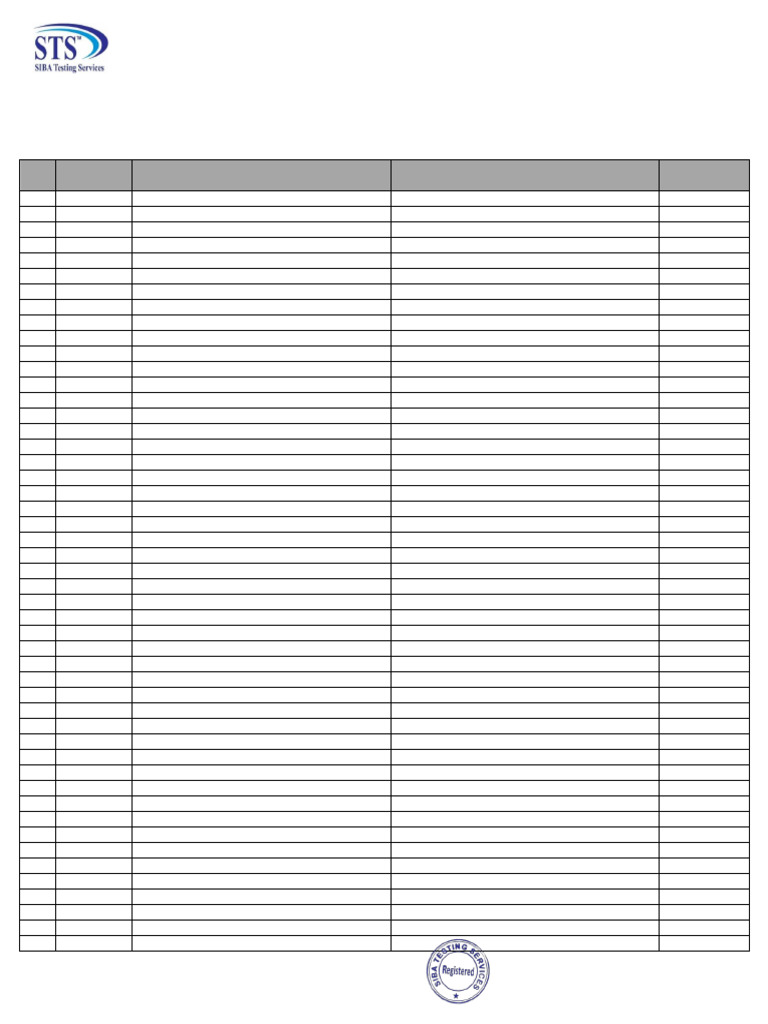 Siba Testing Services | PDF